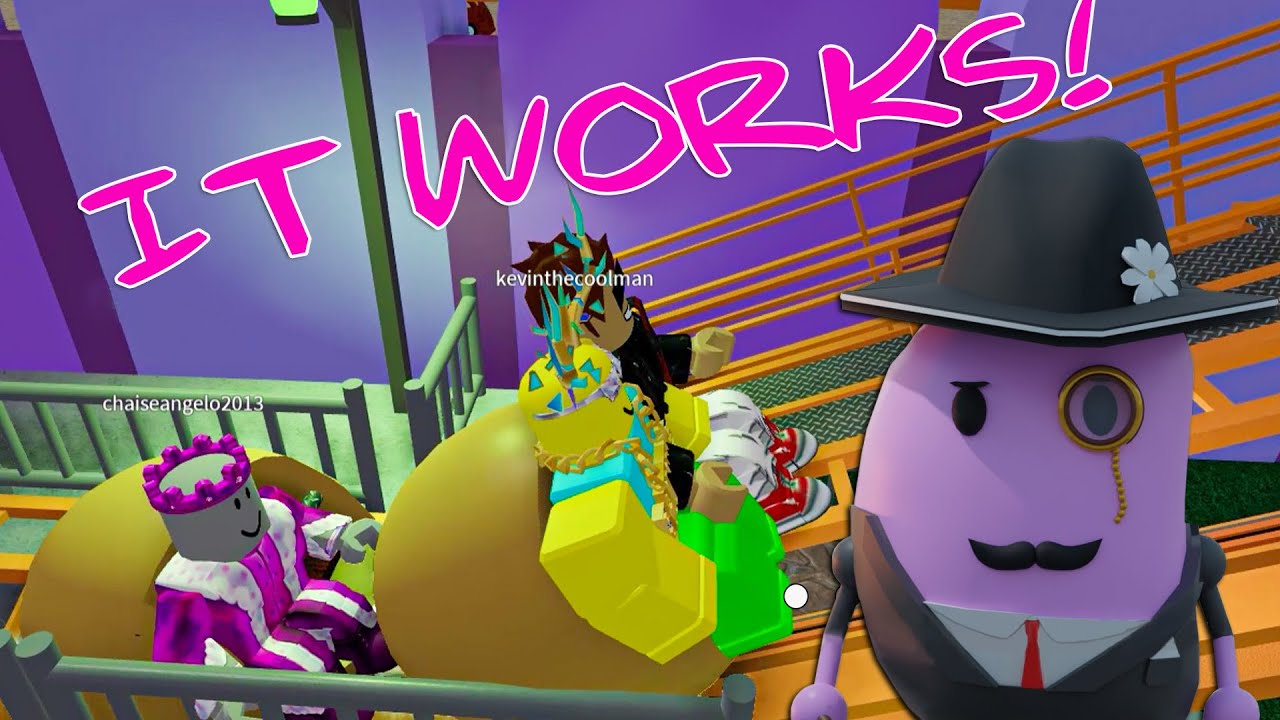 I TURNED ON THE POTATO COASTER! PIGGY CARNIVAL RIDE! NEW RP COASTER ...
