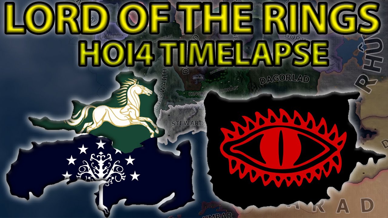 Lord Of The Rings : Ride for Ruin - HOI4 Timelapse 2022 - YouTube