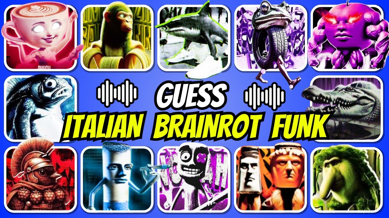 Guess ITALIAN BRAINROT ANIMALS FUNK Edition | Tung Tung Sahur Funk ...