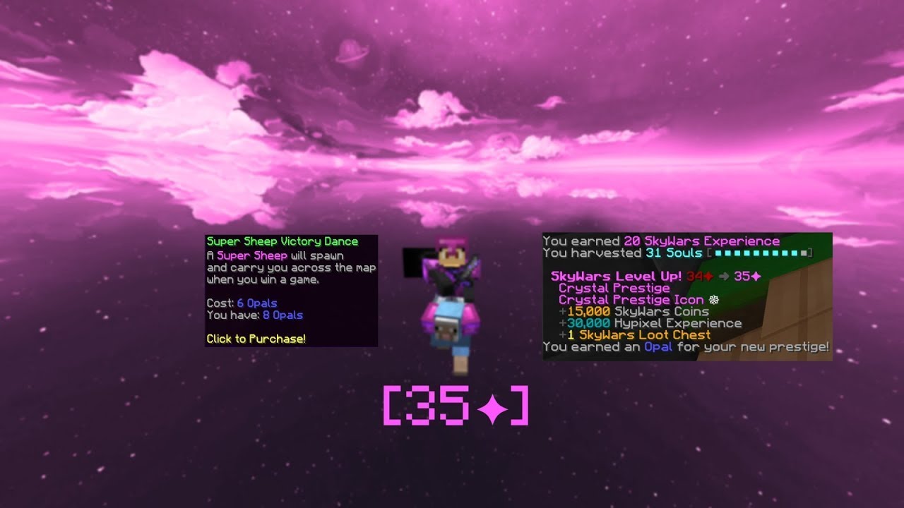 Hitting 35 Star in Hypixel Skywars - YouTube
