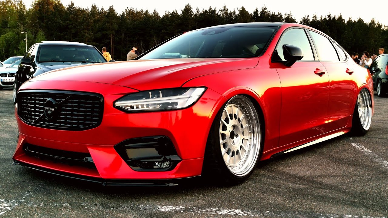 Cars & Coffee Vilnius meet. TuningTeam. Volvo S90 on air suspension ...