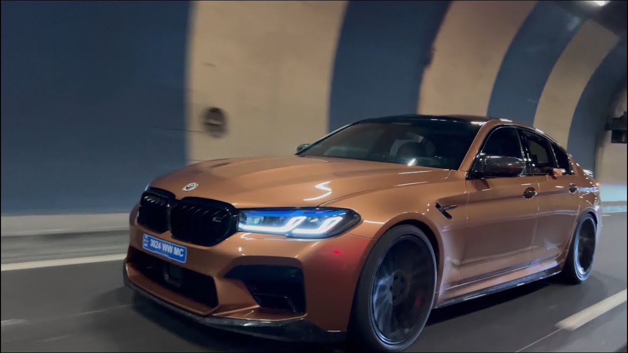 TUNED BMW M5 Competition and AMG A45S Night Drive 4K - YouTube
