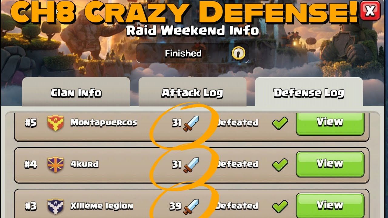 CRAZY DEFENSE! Max those Defensive Raid Medals in Your Next Raid ...