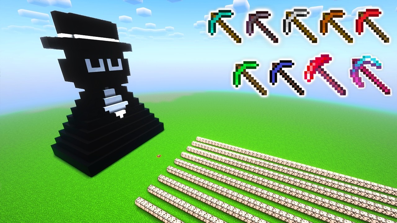 70 Coal Ore vs 9 Pickaxes in Minecraft!⛏️ - YouTube