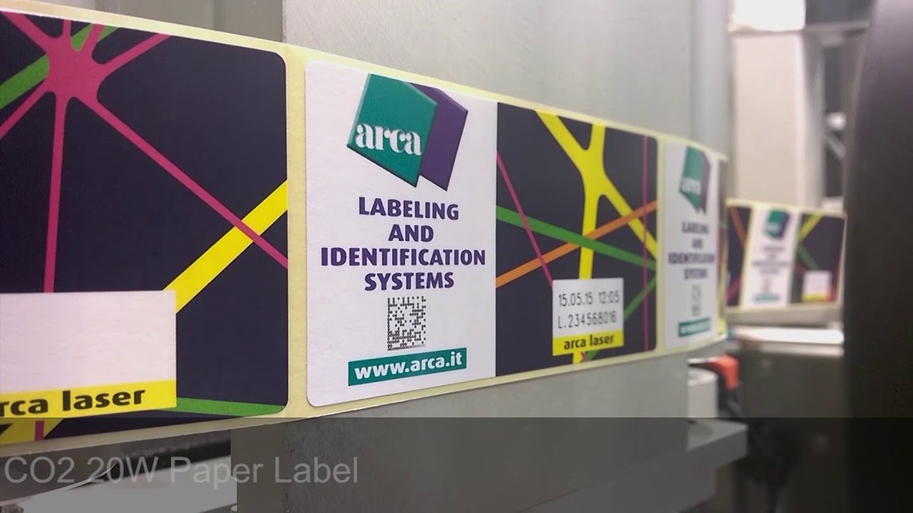 Co2 20W Laser Marker for Paper Label - YouTube