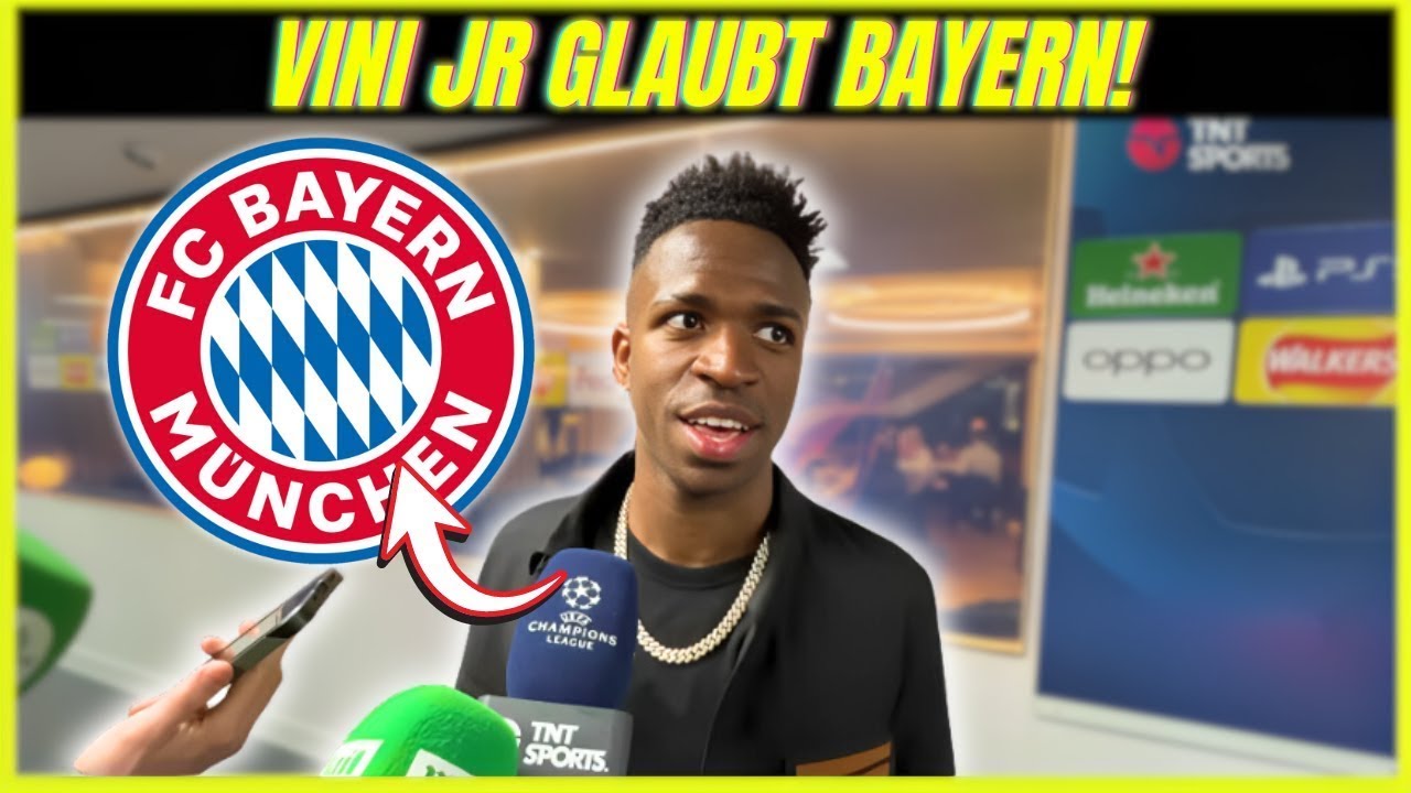 ACHTUNG! VINICIUS JR MACHT WITZ ÜBER DEN BAYERN! FC BAYERN NACHRICHT ...