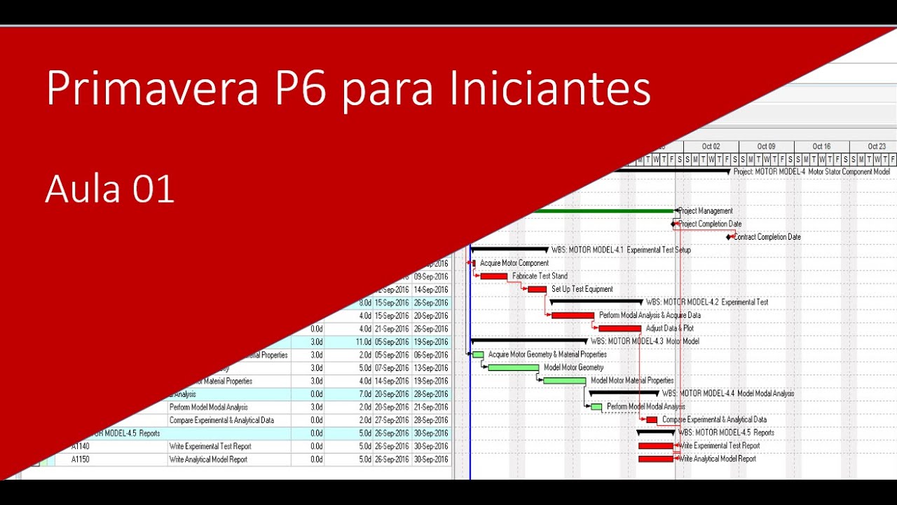 Curso Primavera P6 para Iniciantes: Aula 01 #primaverap6 - YouTube