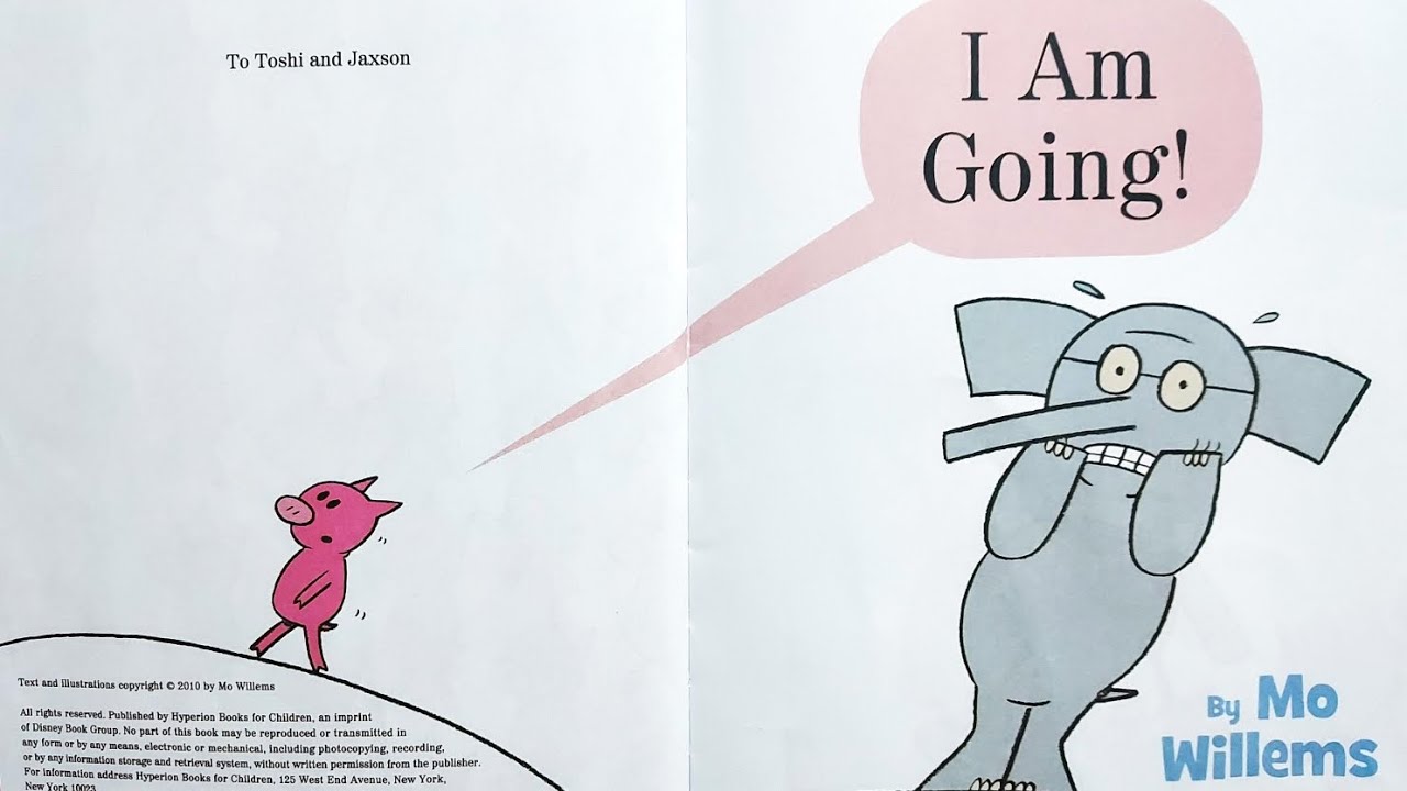 An Elephant And Piggie : I Am Going By Mo Willems[Read Aloud] 영어동화|영어낭독 ...