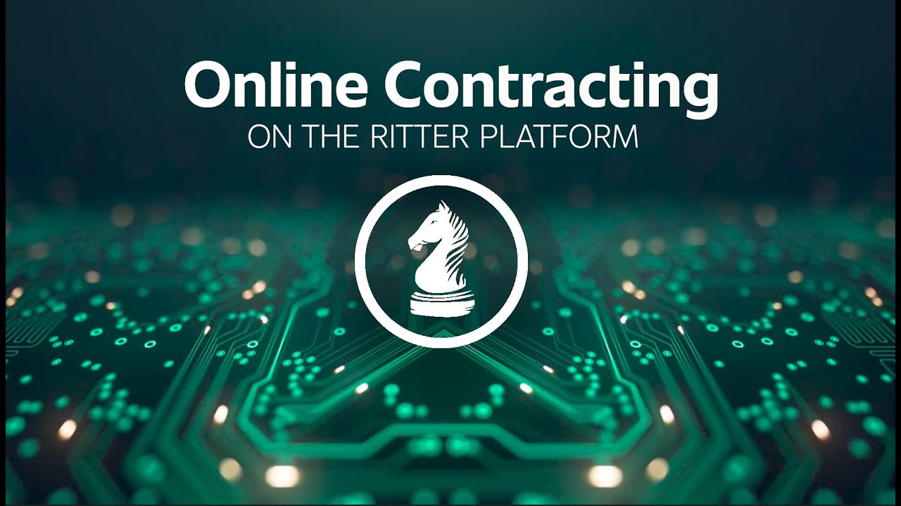 Online Contracting on the Ritter Platform - YouTube