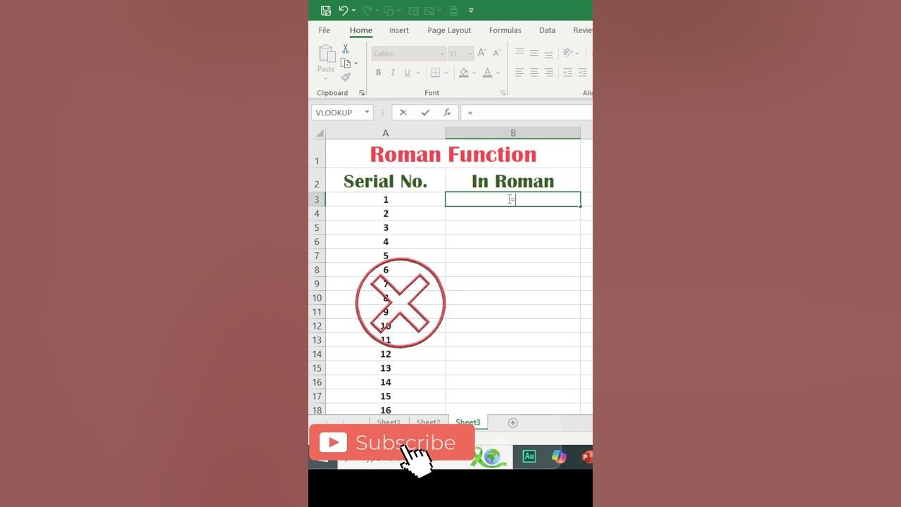 How to use Roman function in Excel tips and tricks #exceltips #exceltricks #datavisualization ...