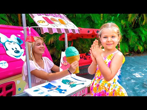 Diana y Roma Juegan a la Tienda de Helados