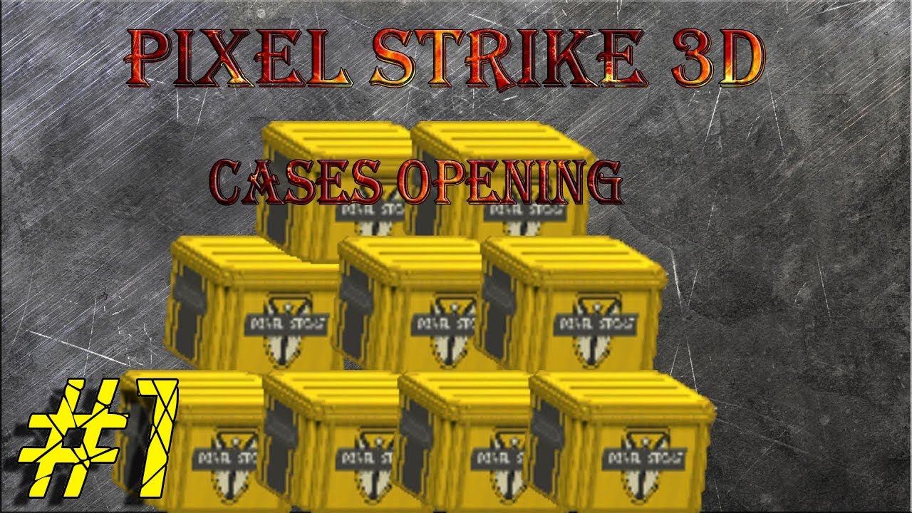 Pixel Strike 3D #7 - Cases Opening #2 - YouTube