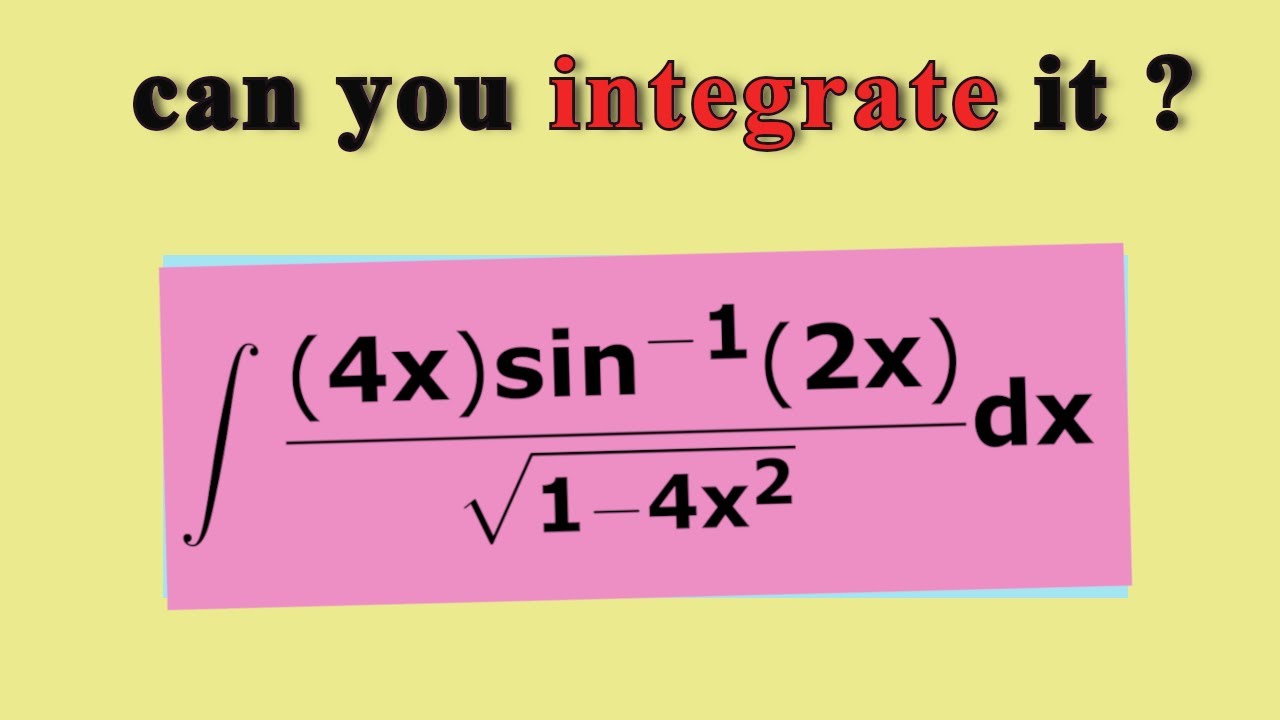 Try this integral | Daily integral problem 27 - YouTube