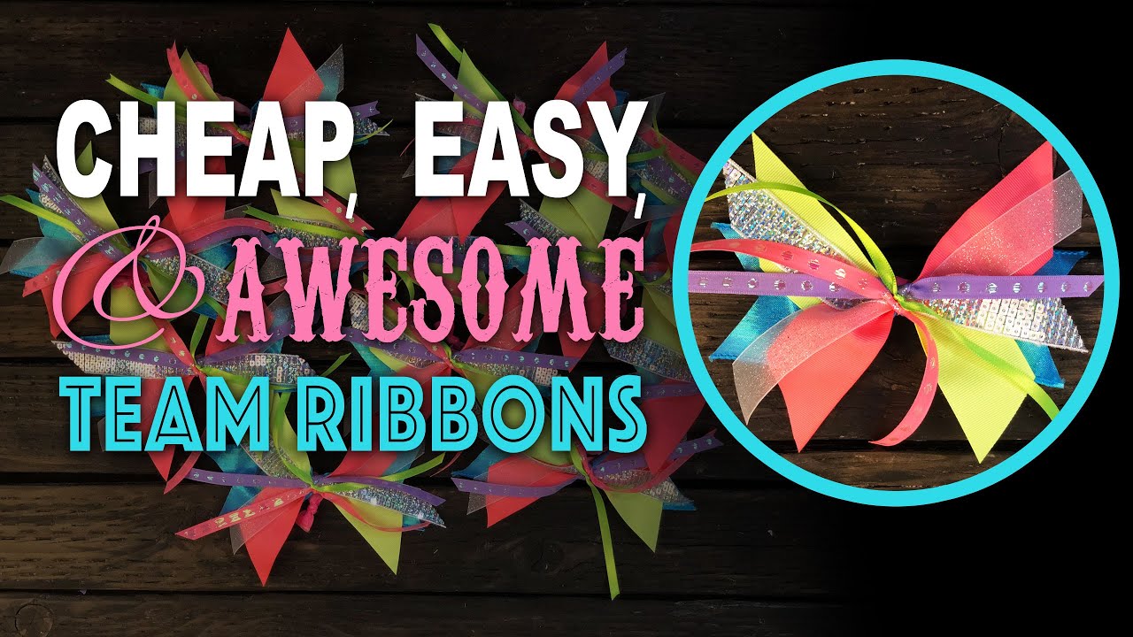 Cheap, Easy, & Awesome Team Ribbons - YouTube