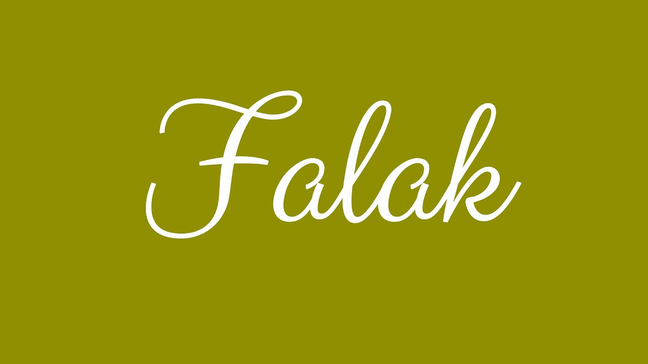 Learn how to Sign the Name Falak Stylishly in Cursive Writing - YouTube