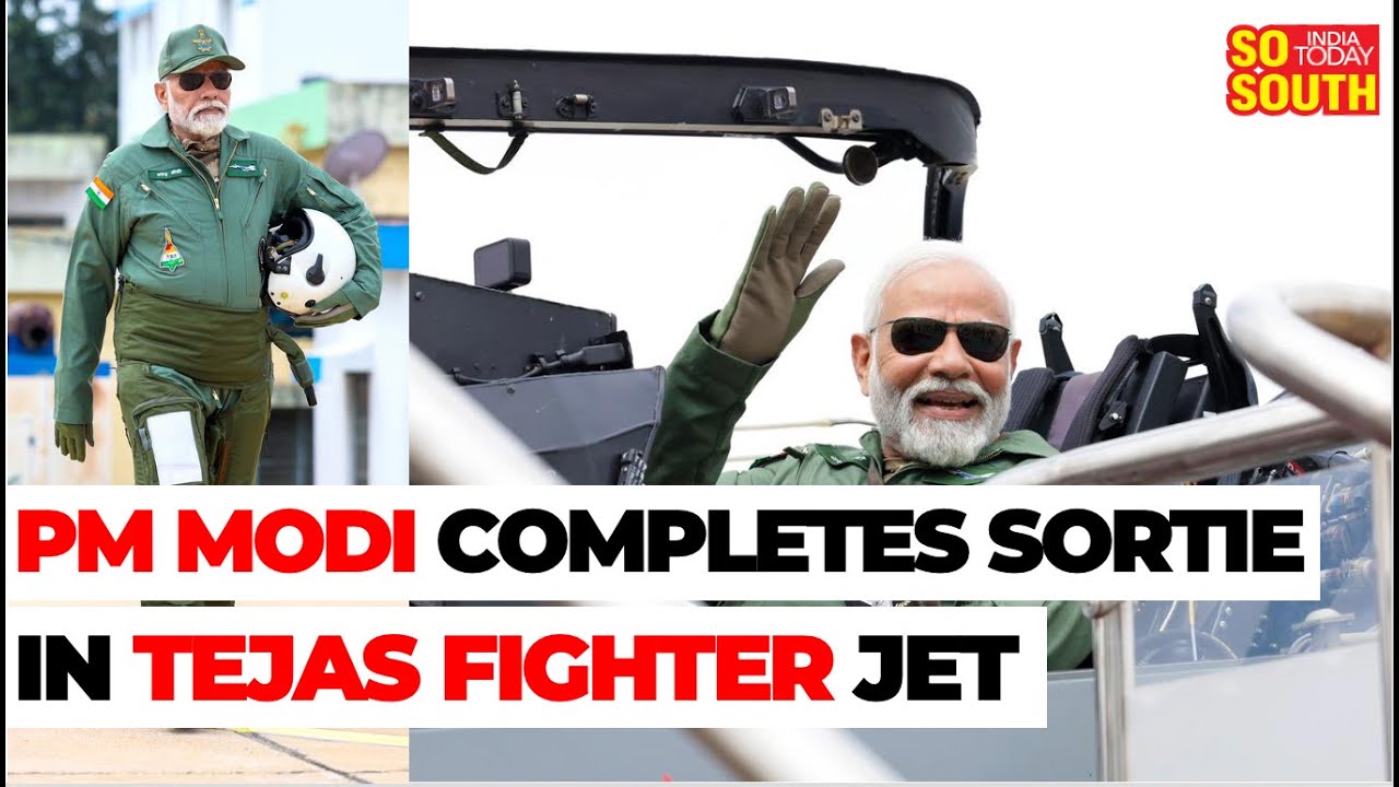 HI-RES VISUALS: PM Modi Completes Sortie in a Tejas Twin-seater Trainer ...
