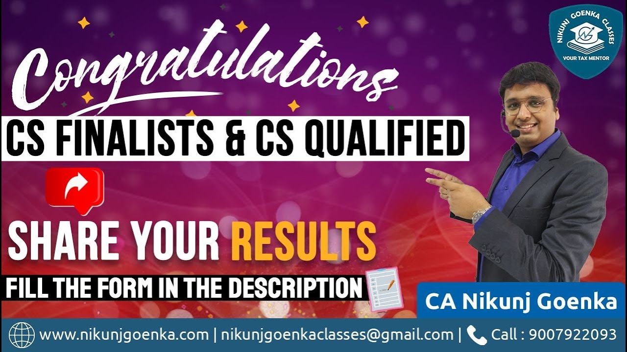 CS Executive & Professional Dec 2022 Results | Share your Results | What Next? | CA Nikunj ...