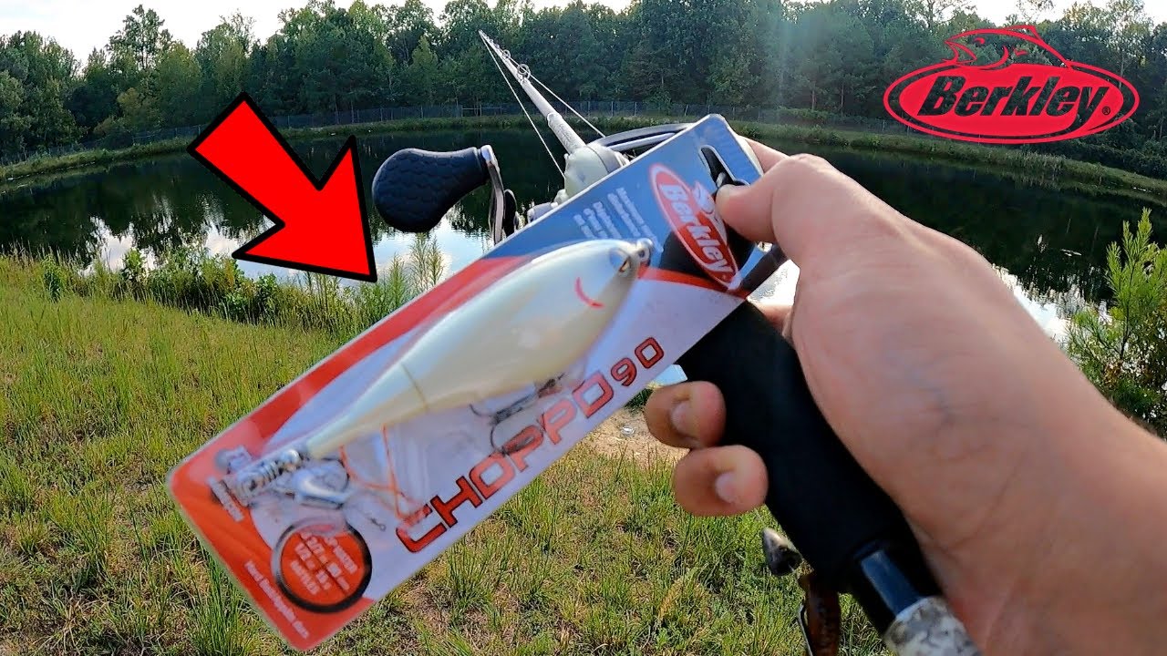 Trying The BERKLEY CHOPPO "BONE" COLOR in a SECRET LAKE! Catching ...