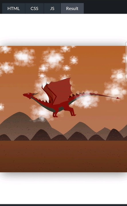 Dragon Animation | html css js | #heresthecode - YouTube