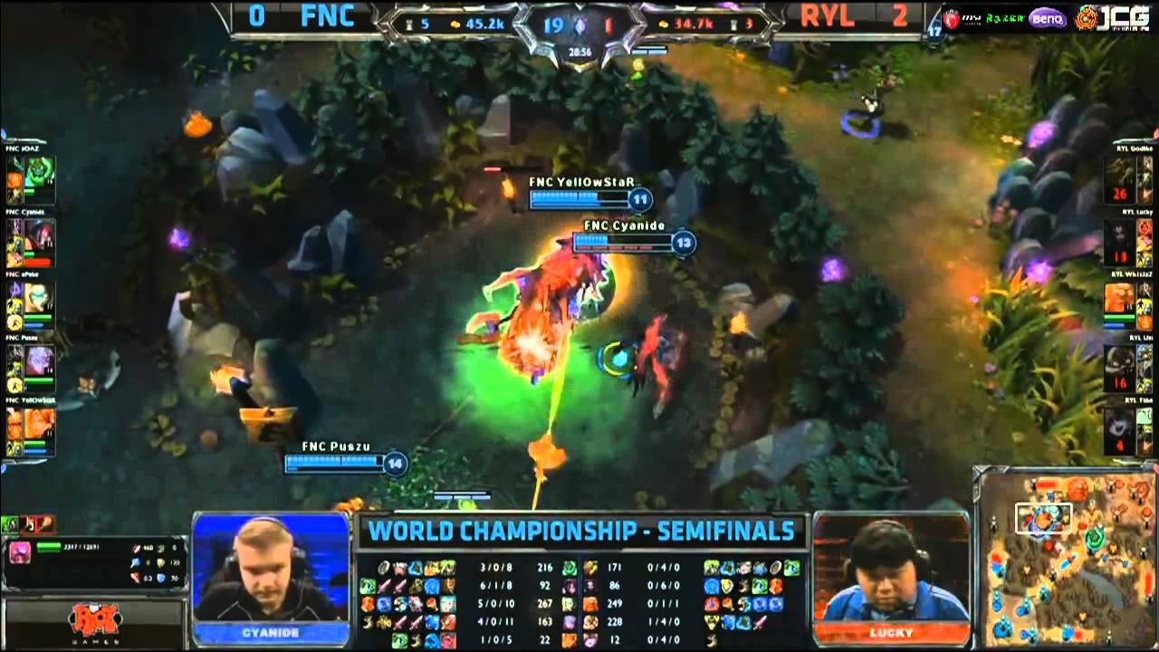 【20130929】LoL LCS World Championship 準決勝 Fnatic vs Royal Club - YouTube