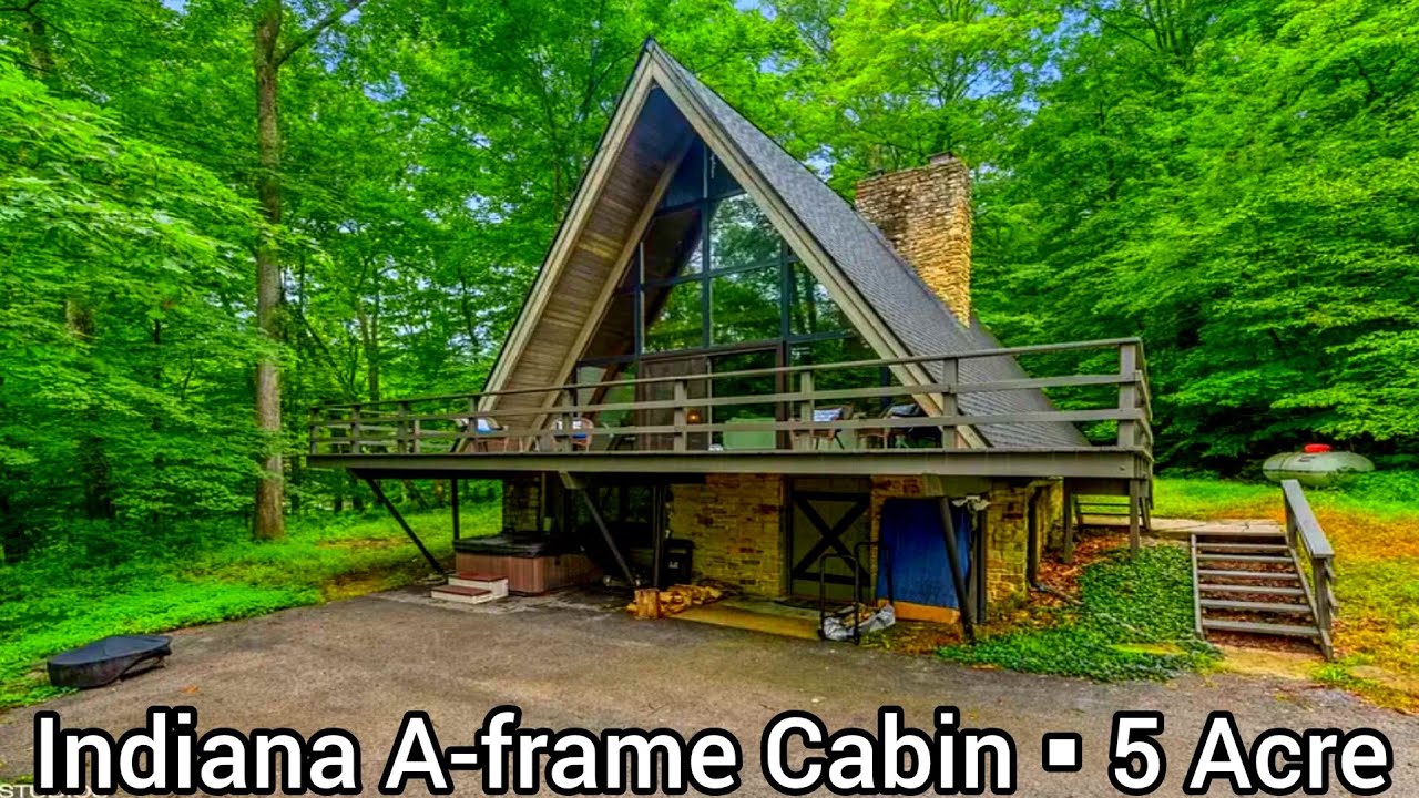 Indiana Homes For Sale | $400k | 5 Acre | A-frame Cabins For Sale ...