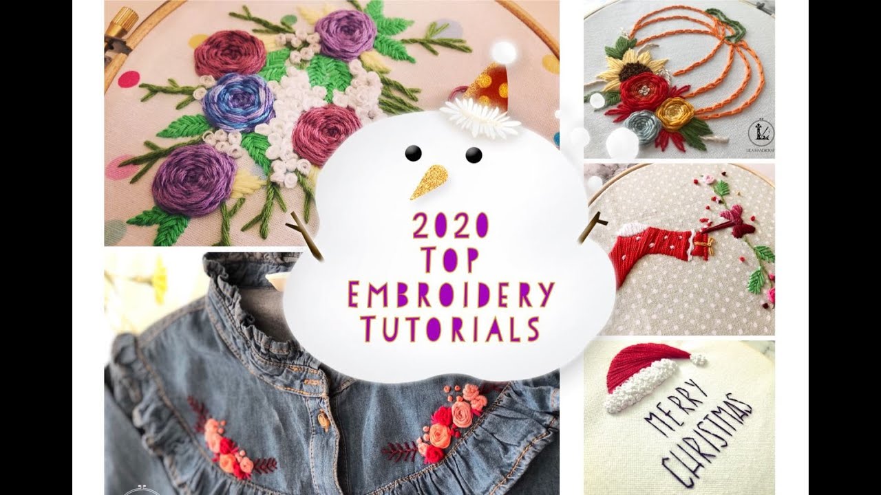 2020 top embroidery tutorials - YouTube