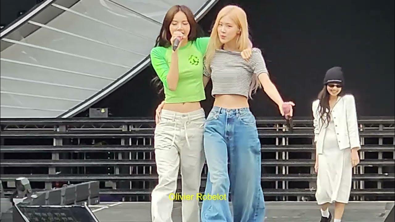 Blackpink @ Stade de France in Paris - Soundcheck | Fancam - YouTube