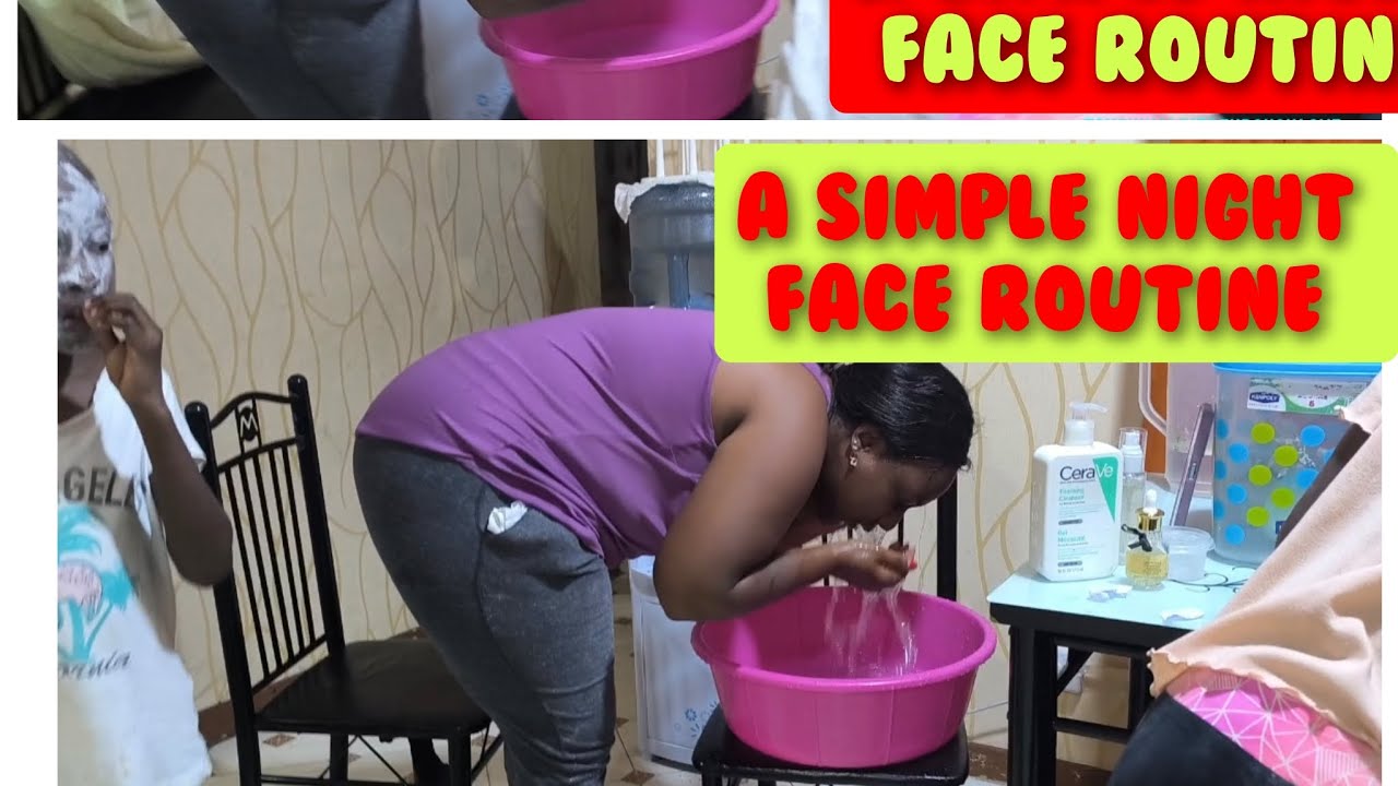 AFTER CLEANING || HOW I DID A SIMPLE NIGHT FACE ROUTINE || THE PRODUCTS ...