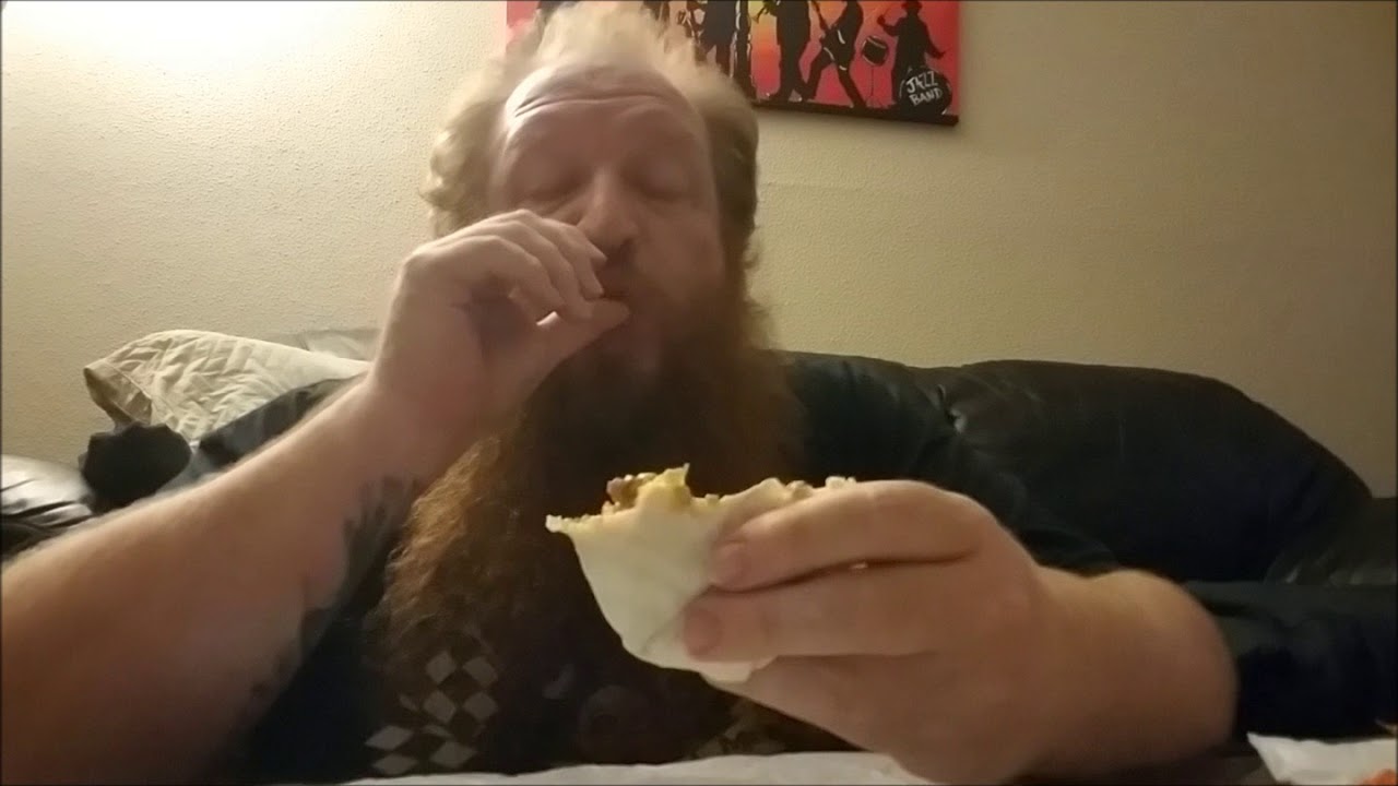 "Fast Food Fat Man" episode 64 - Taco Bell Loaded Taco Burrito - Review ...