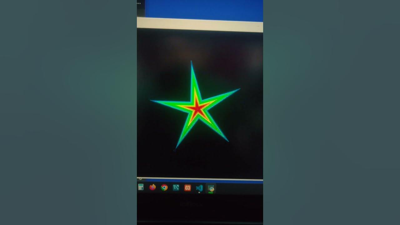 Star⭐ Pattern Using Python Turtle Graphics Youtubeshorts Coding Pythonturtle Youtube