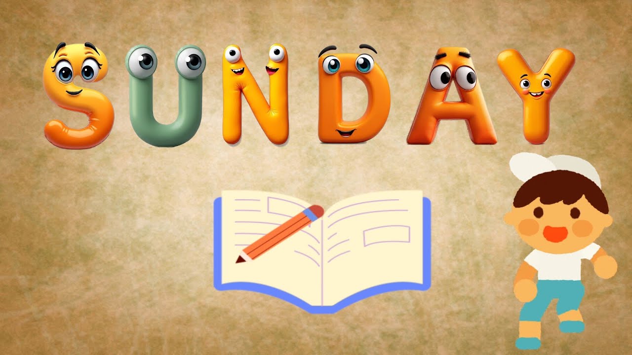 Sunday Monday | Days of the week | Learn Sunday Monday - YouTube