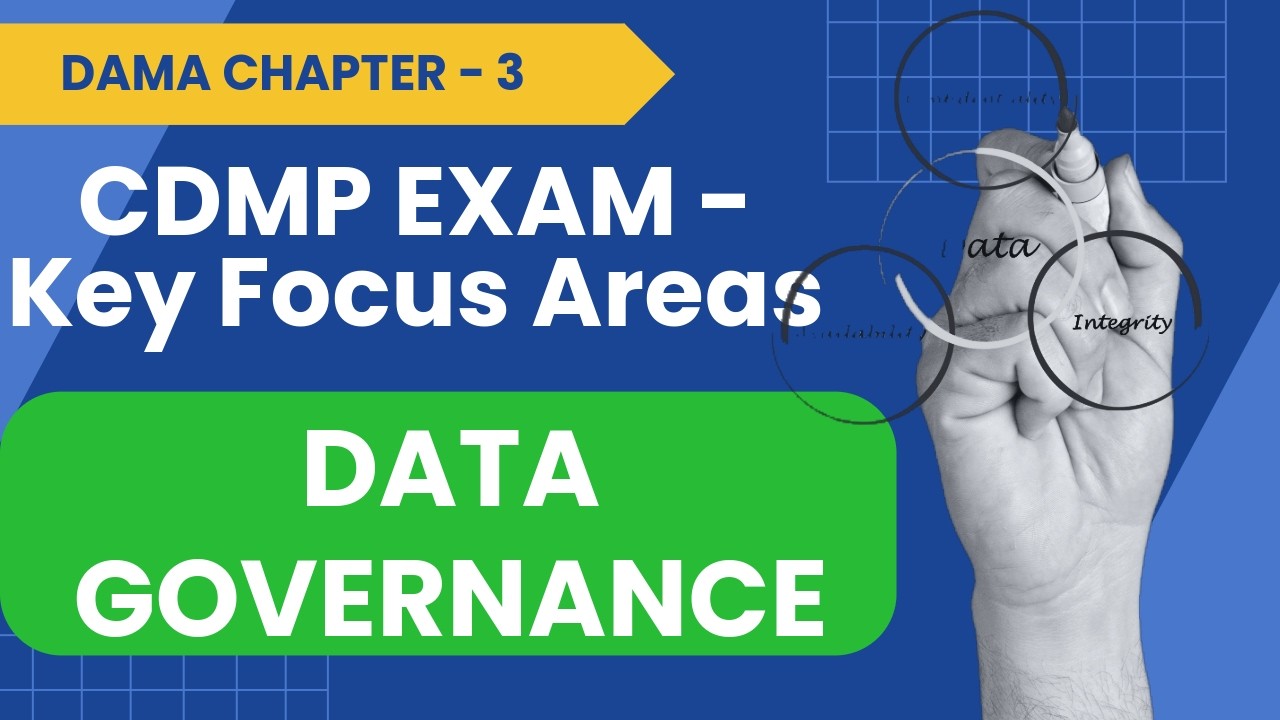 CDMP Exam | Key Focus Areas | DAMA Chapter 3 | Data Governance - YouTube