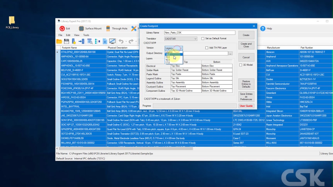 PCB Library Expert Pro - Export all parts automatical - YouTube