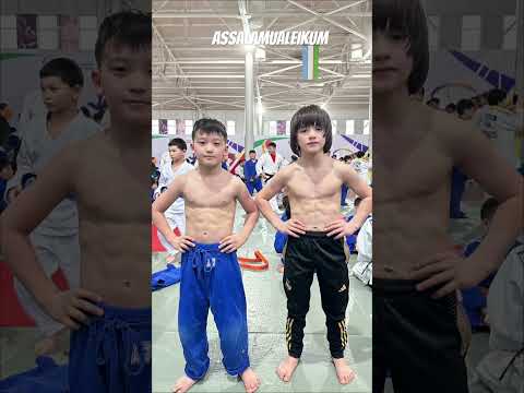 ASSALAMUALEIKUM IBROHIM AND IBRAHIM CHAMPION 🇰🇿🇺🇿 #judo #judolife #shorts #shortvideo