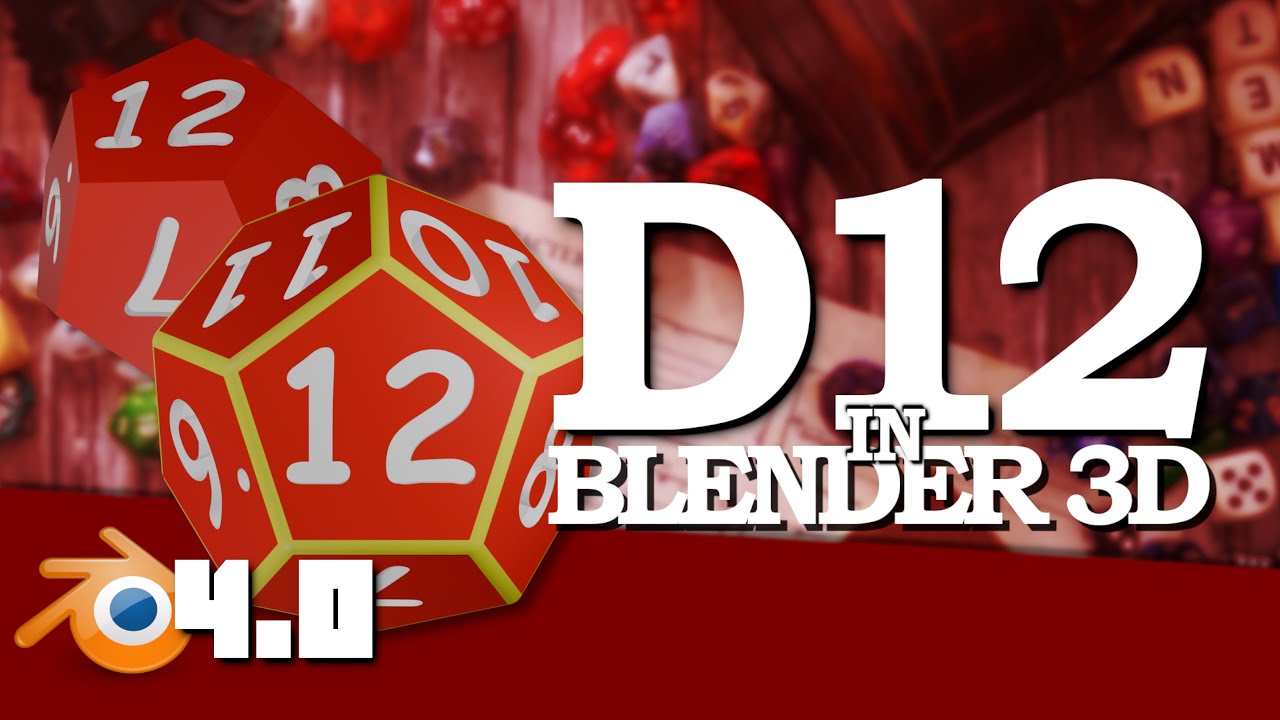 Polyhedral Dice Collection: D12 | 3D Modelling | Blender 4.0 - YouTube