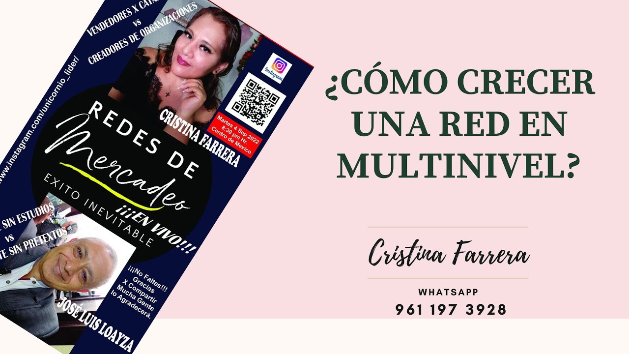 ¿Cómo crecer una red en Multinivel? - YouTube