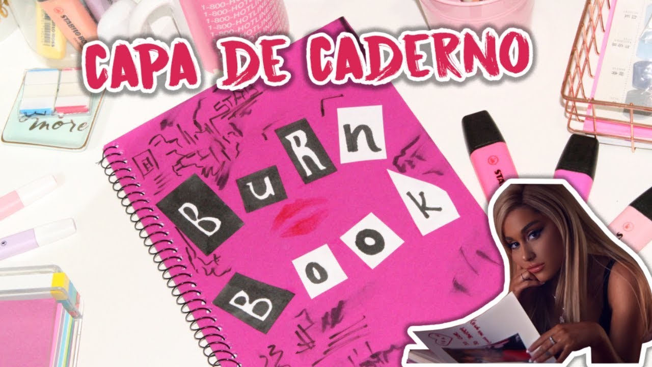 DIY: Capa para caderno super fácil! Thank u, next + meninas malvadas ...
