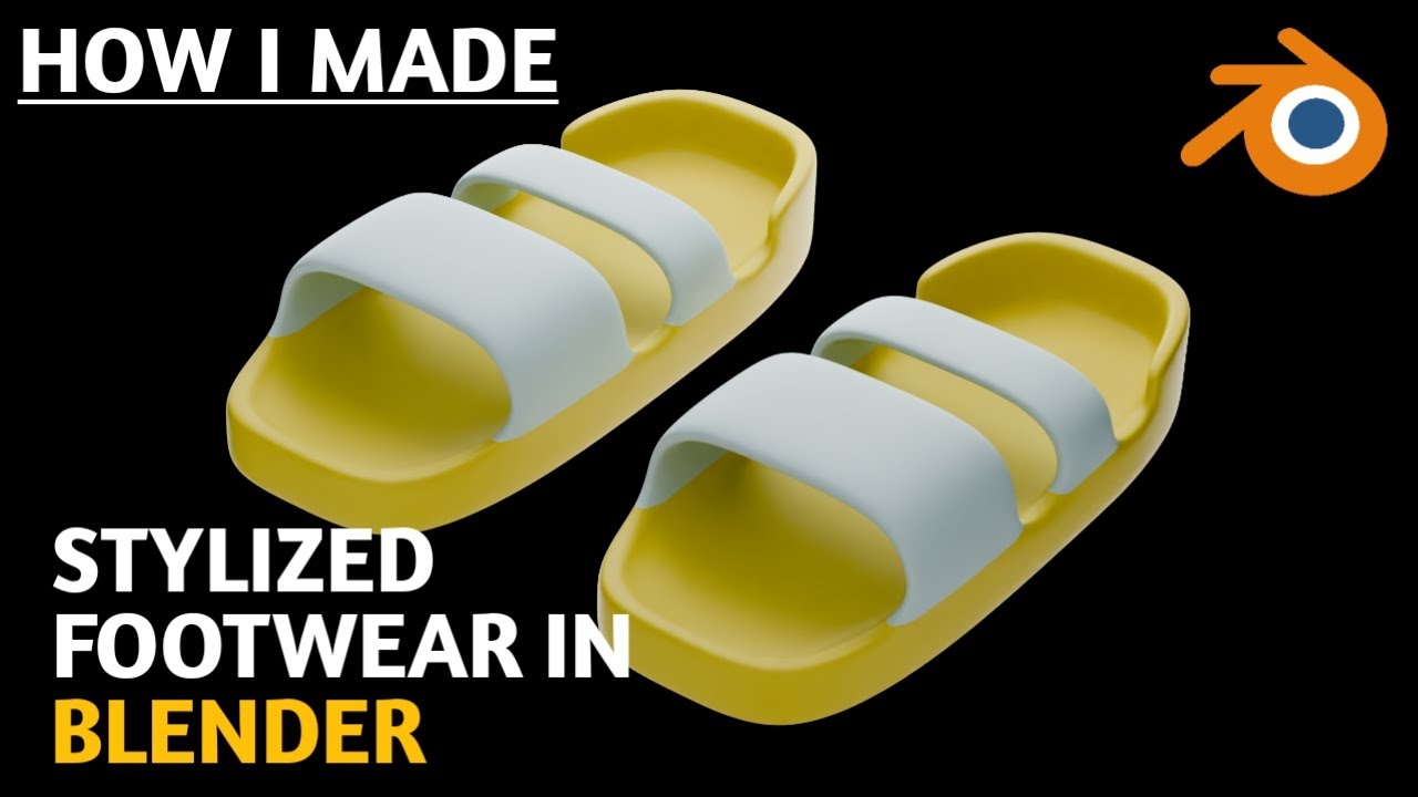 How to Create Stylized Footwear Tutorial in Blender - YouTube