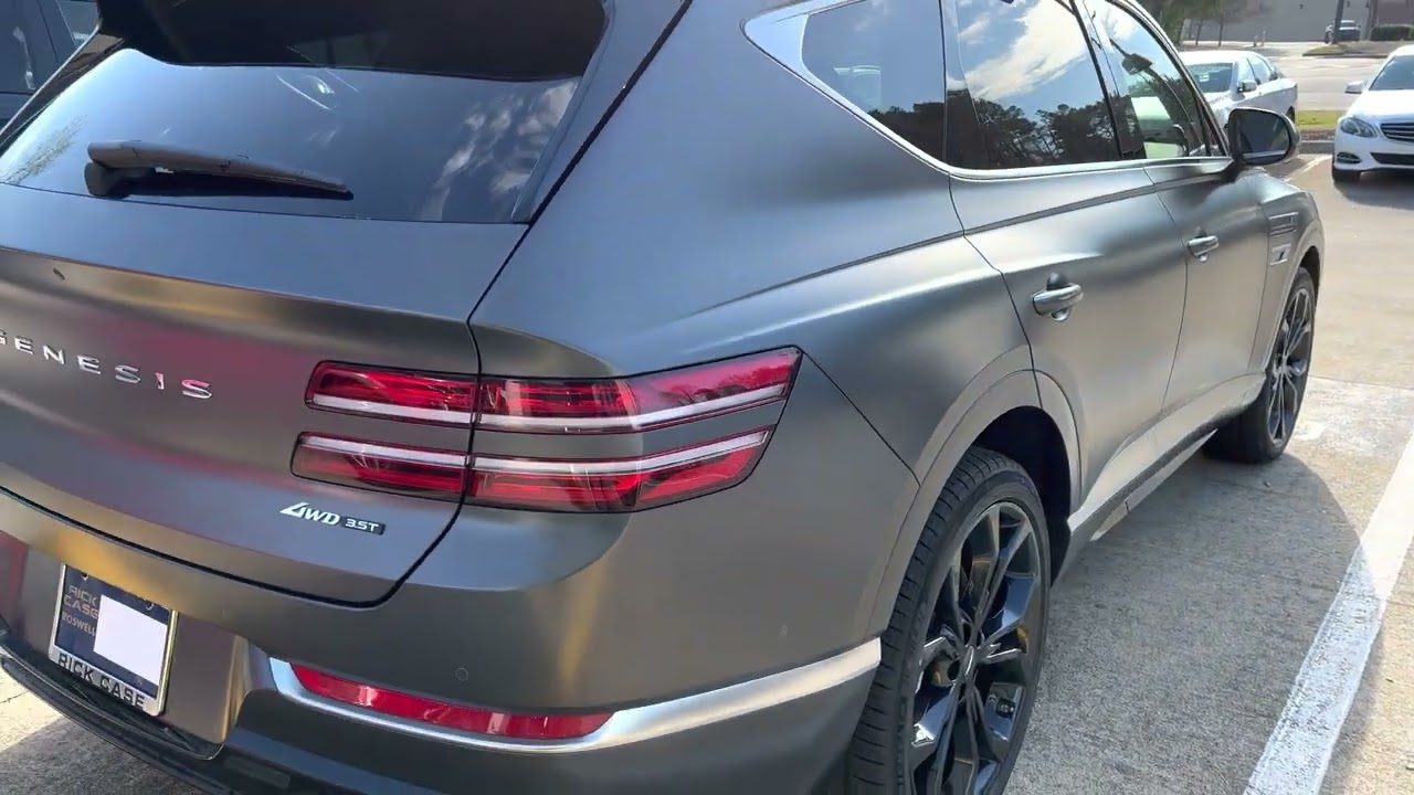 Melbourne Gray (Matte) 2022 Genesis GV80 Prestige Signature 3.5T AWD ...