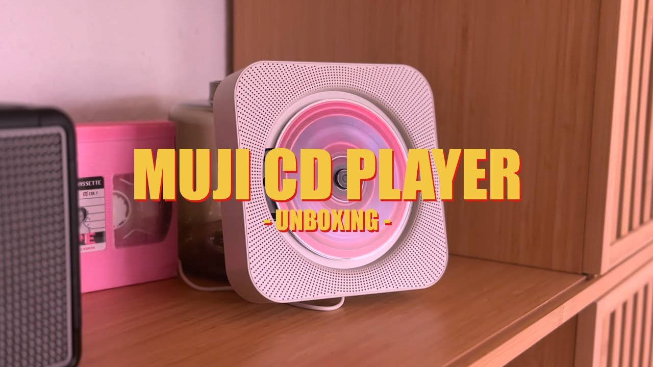 muji cd player 💿 - cozy mini unboxing - YouTube