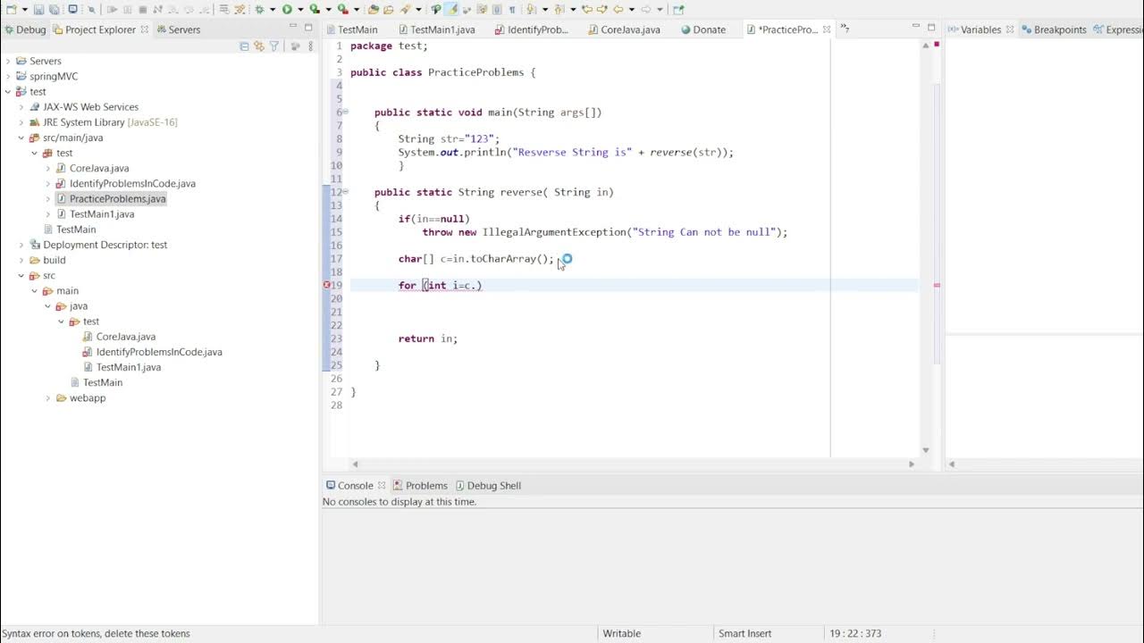 How do you reverse a string in Java? There is no reverse() utility method in the String class ...