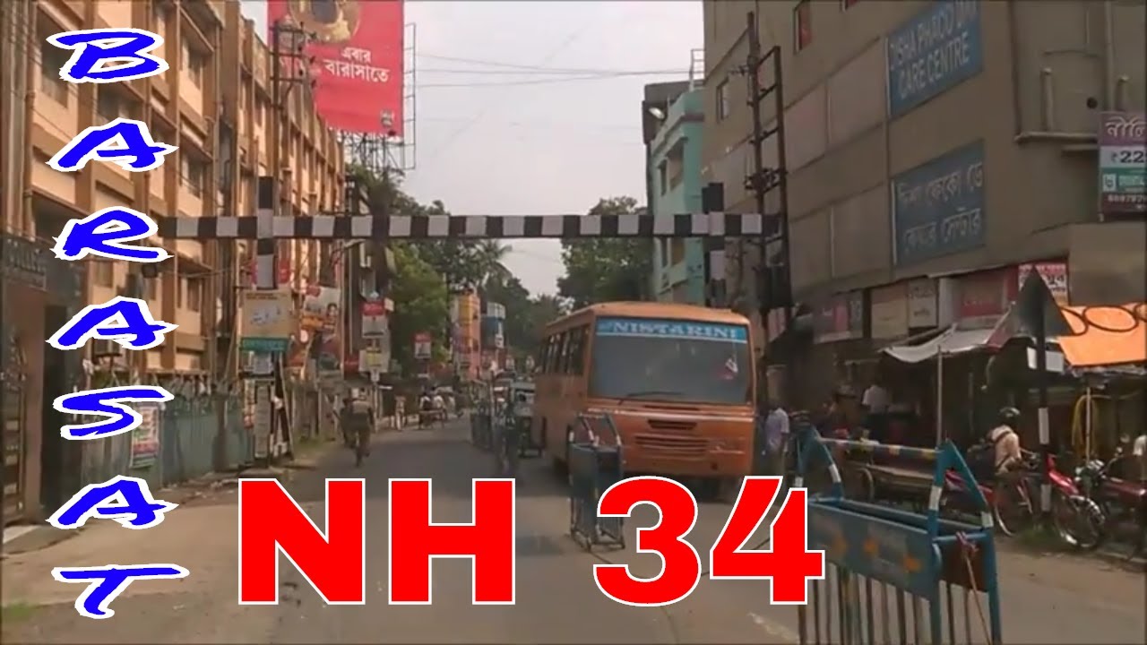 National Highway (NH 34) Through Barasat City - YouTube