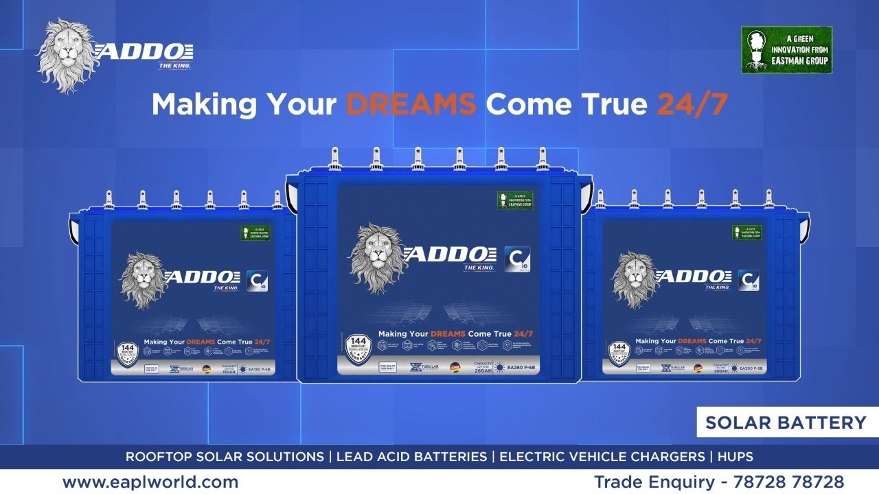 ADDO C10 Battery With 12 Years Warranty* - YouTube