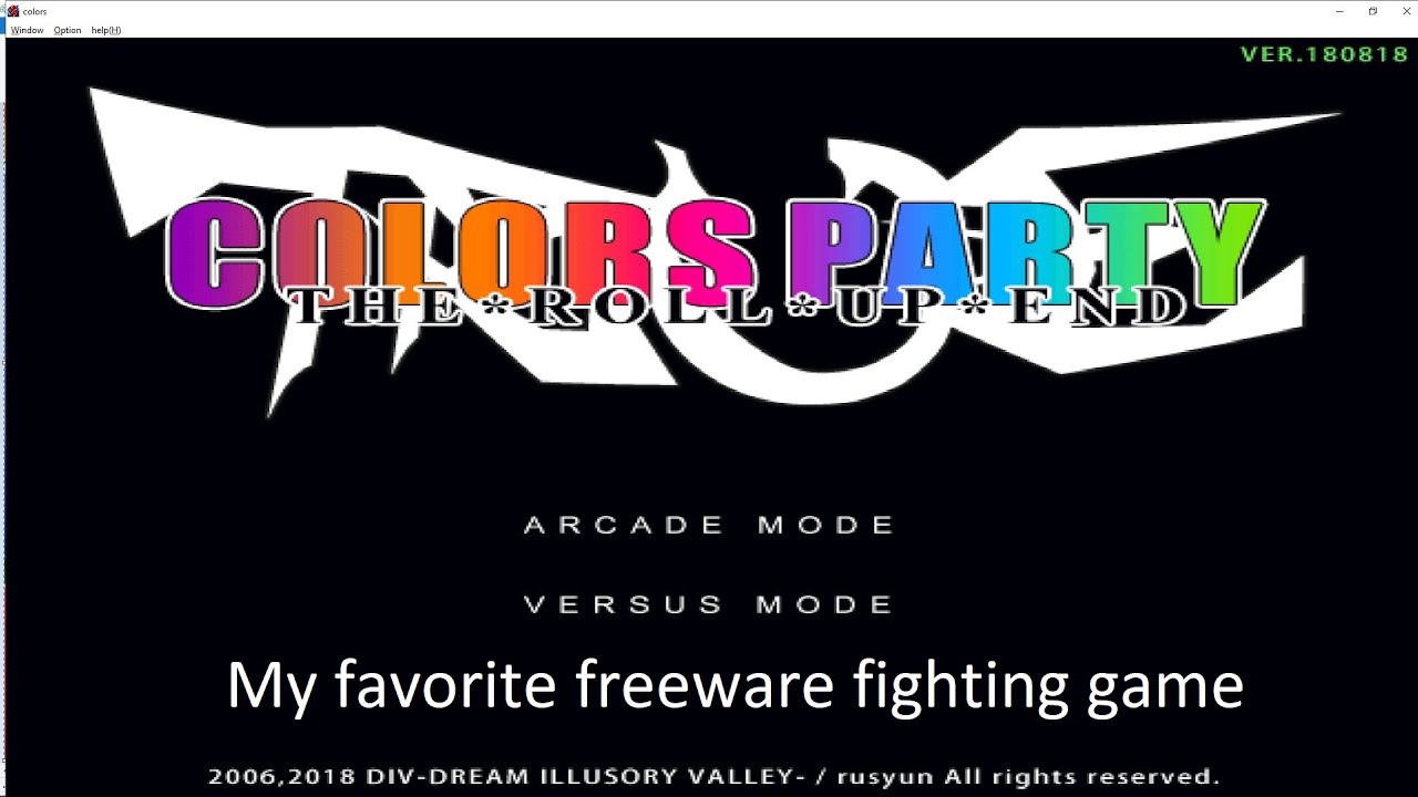 Japanese Freeware Game Livestream (フリーゲーム実況) #26：Colors Party ~THE ...