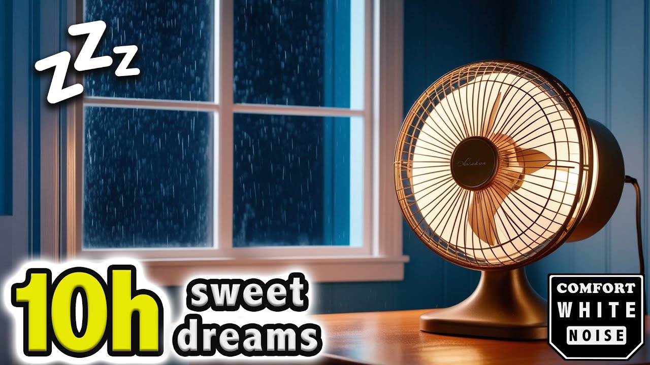 FALL ASLEEP DEEPLY with THIS White noise, Fan Noise & Gentle Rain ASMR ...