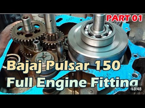 Bajaj pulsar 150 full engine fitting | bajaj pulsar 150 full engine ...
