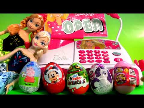 Barbie Cash Register Toy App Rific Disney with Anna Elsa (REUPLOAD)
