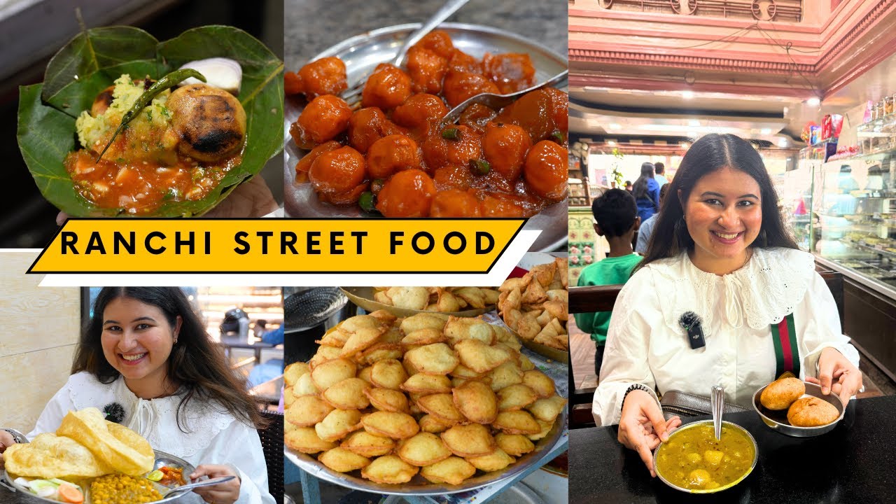Best RANCHI Street Food (Part 1) | Dhuska, Litti Chokha, Chaat, Paneer ...