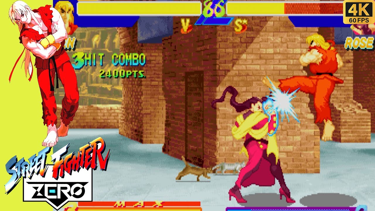 Street Fighter Zero (1995) - Arcade Mode Walkthrough - Ken - 4K 60 FPS ...