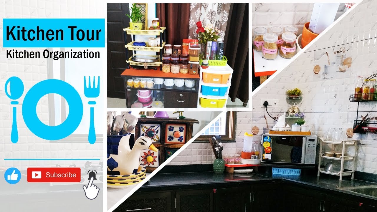 Complete Indian Kitchen tour | Kitchen Organization Ideas And tips ...
